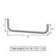 Shape Code 21 - Custom Cut & Bent Rebar, U Bar. U-bend reinforcement